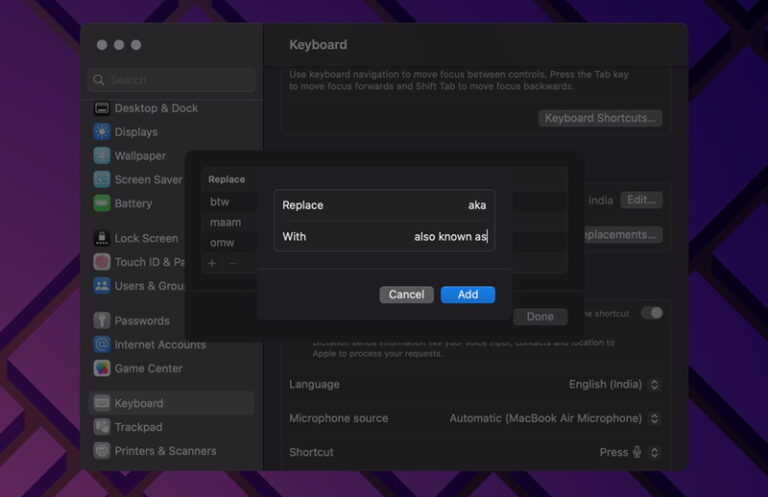 Macos Text Replacement How To Use It And Fix If Its Not Working 