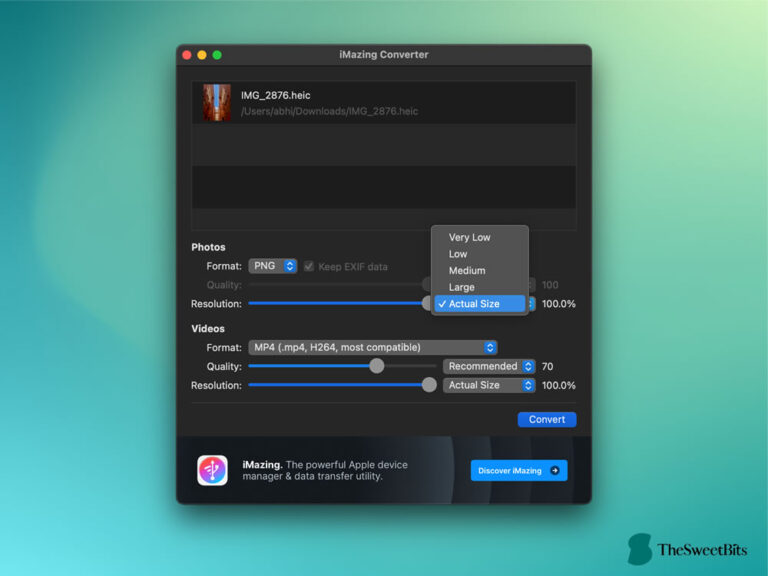 iMazing Converter: A Nifty, Free Tool to Convert HEIC and HEVC ...