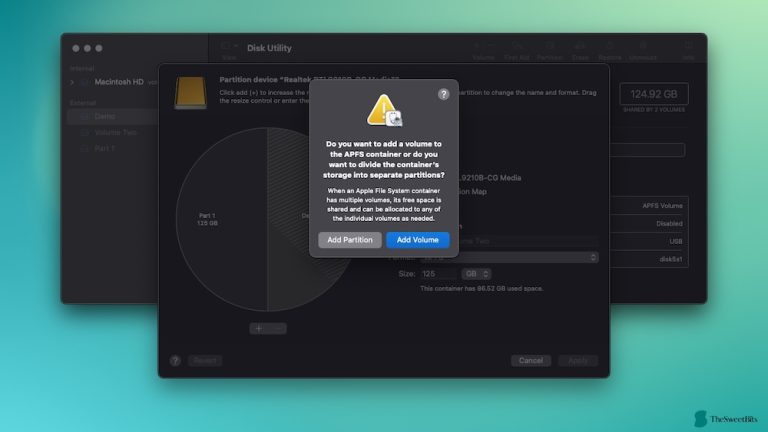 How to Partition a Hard Drive or SSD on Mac | TheSweetBits